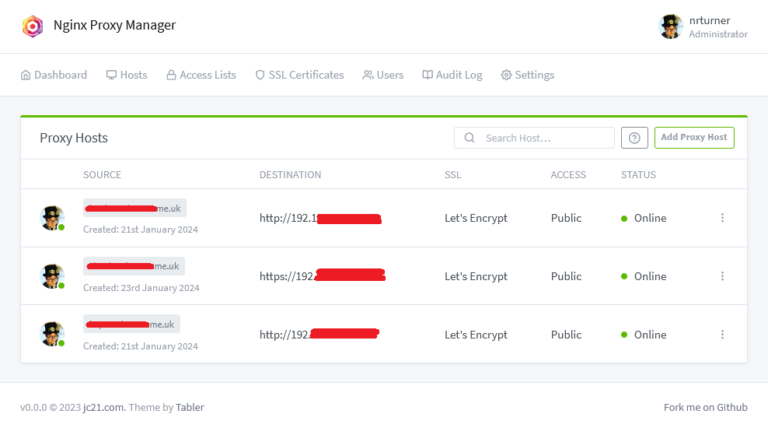 Nginx Proxy Manager - Neil Turner's Blog